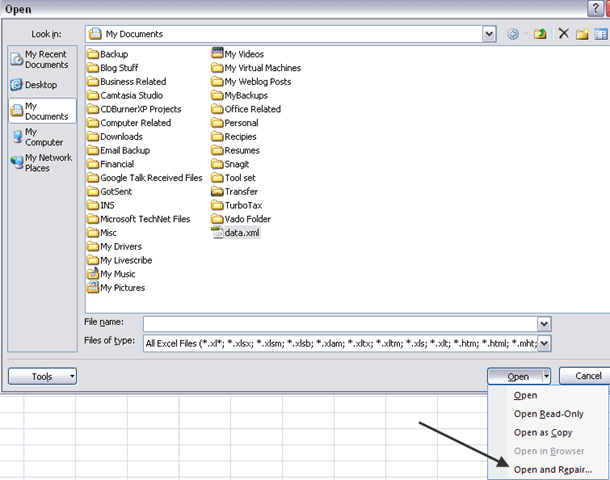 How To Repair Corrupted Excel Files